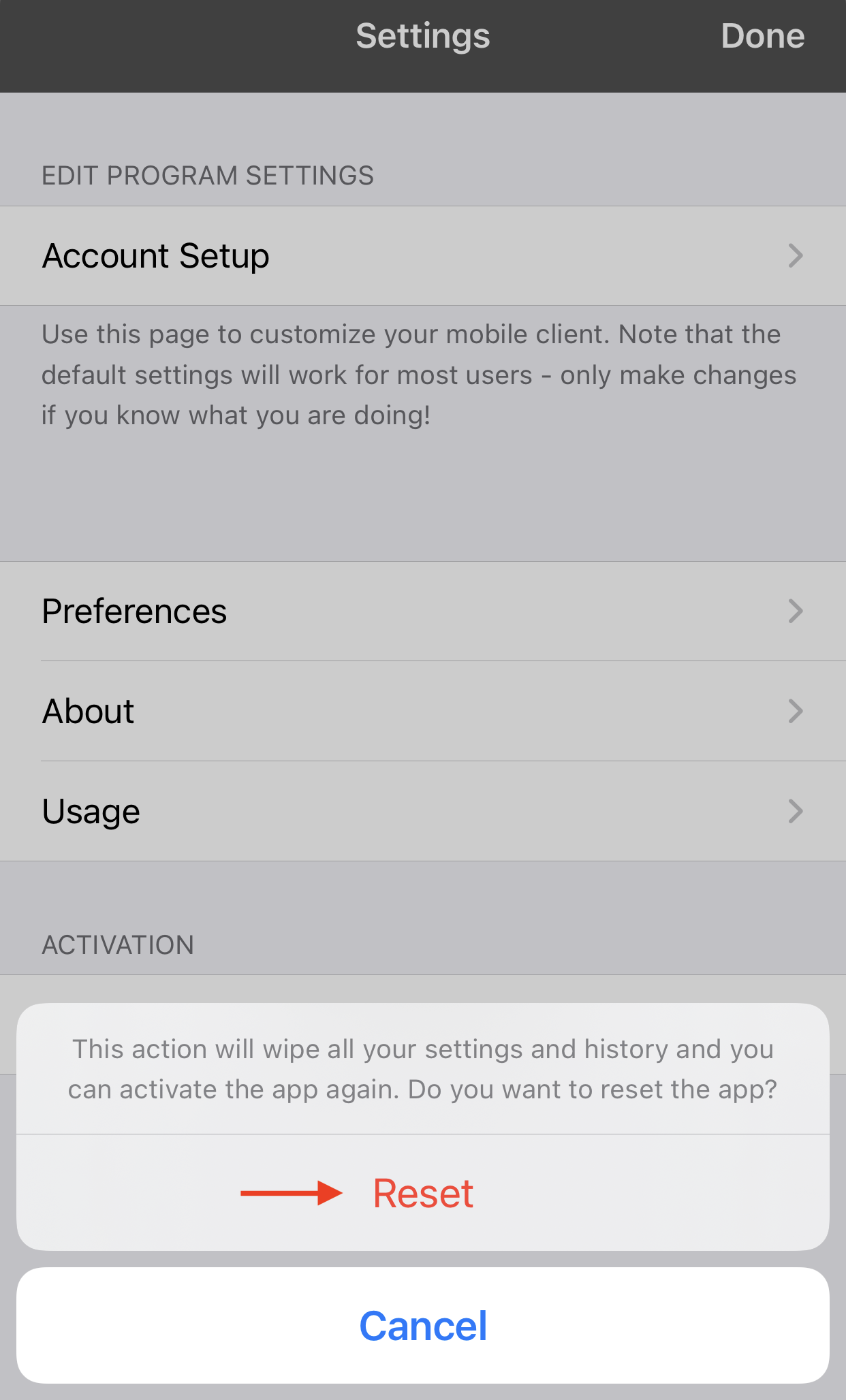 Cloud Softphone: Reset Application – IPFINITY Support Portal